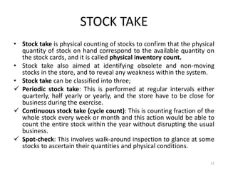 STORE MANAGEMENT TRAINING | PPTX