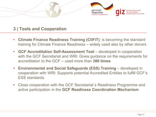 Lessons Learned from GIZ's Climate Finance Readiness Programme | PPT