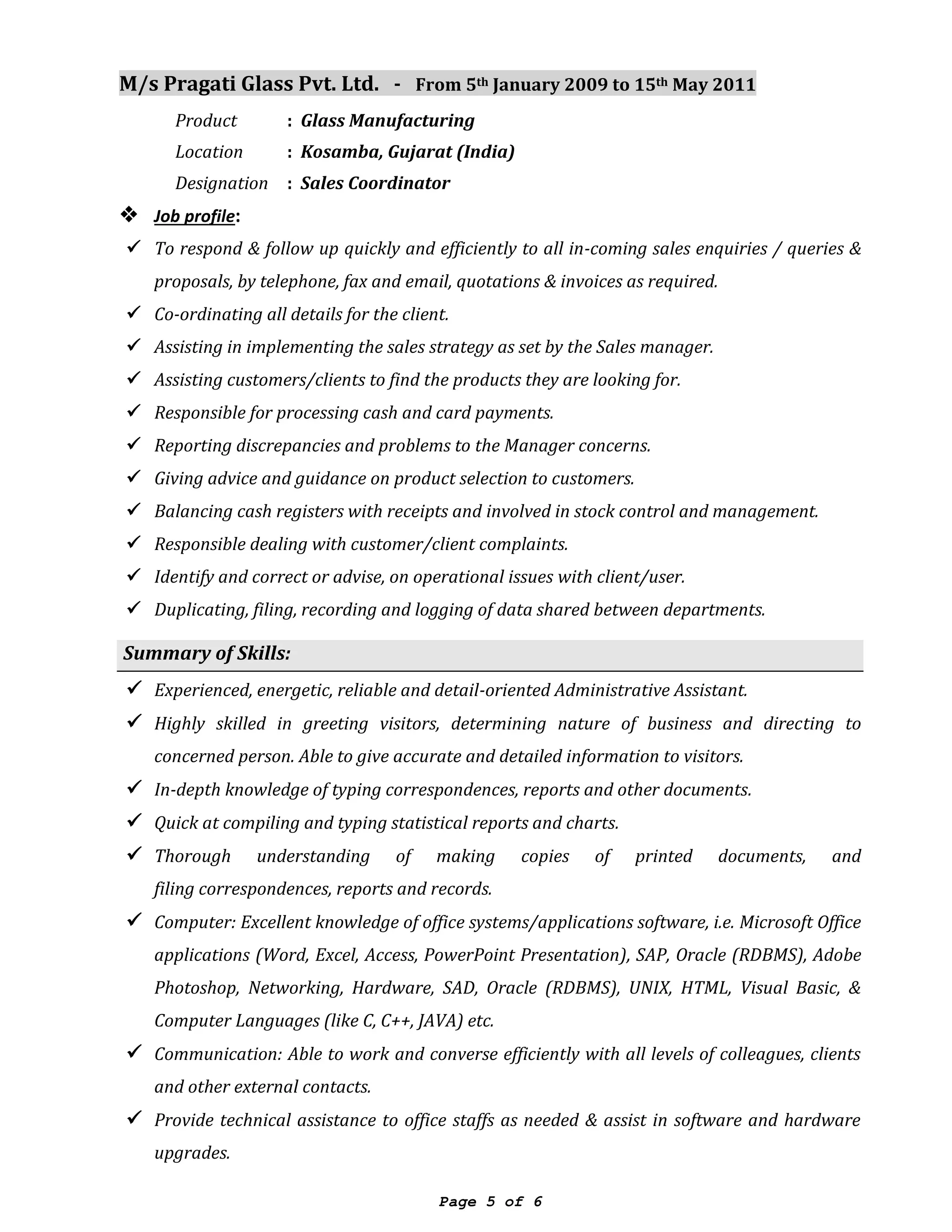 Curriculum Vitae -Prashant Kumar | PDF