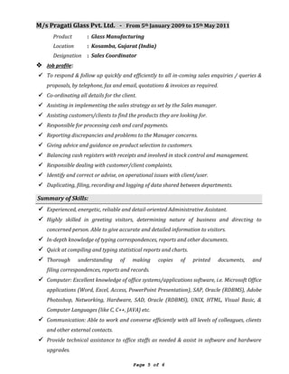 Curriculum Vitae -Prashant Kumar | PDF