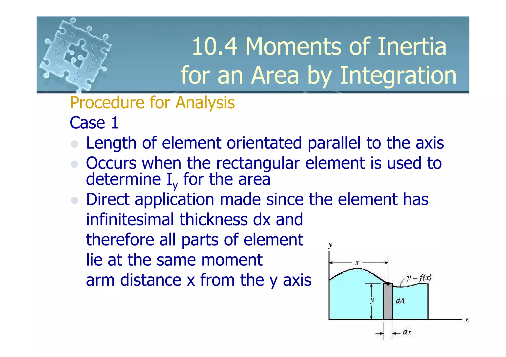 6161103 10.4 moments of inertia for an area by integration | PDF ...