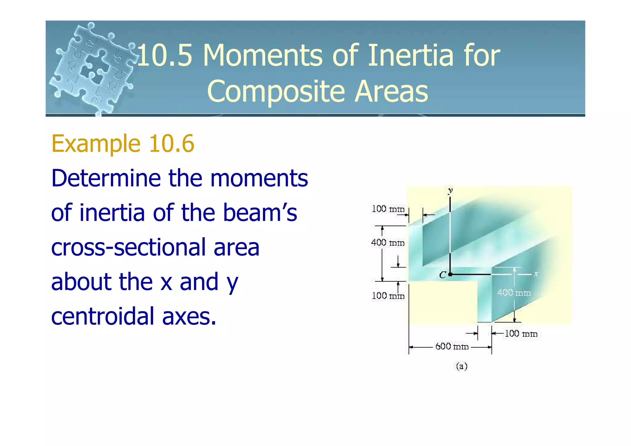 6161103 10.5 moments of inertia for composite areas | PDF