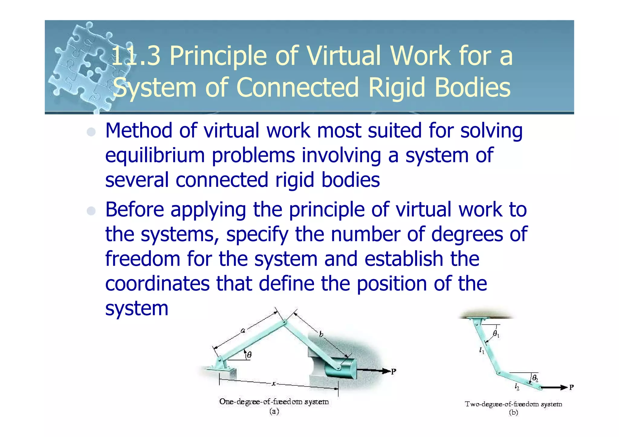 6161103 11.3 principle of virtual work for a system of connected rigid bodies | PPT
