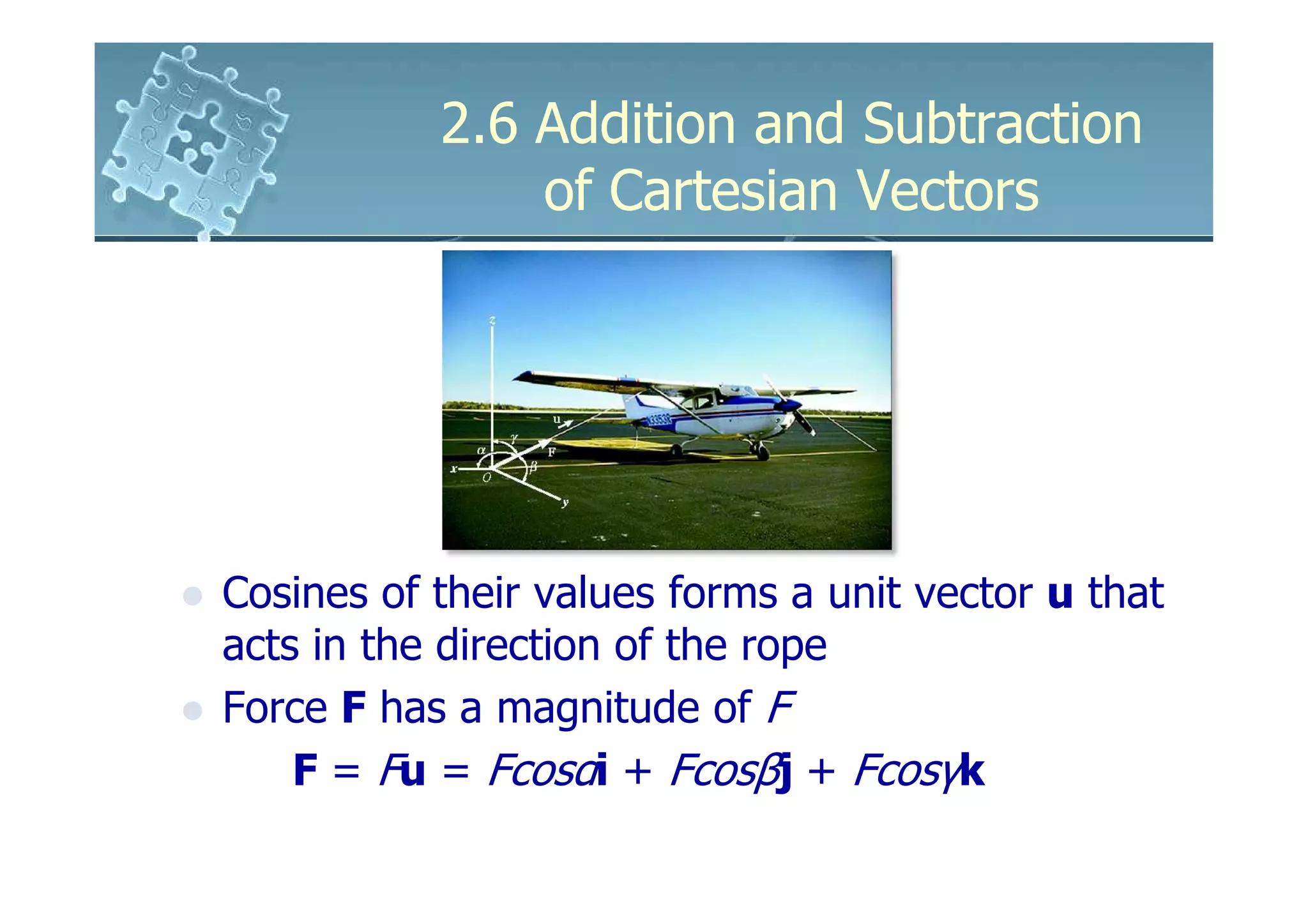 6161103 2 6 Addition And Subtraction Of Cartesian Vectors Pdf