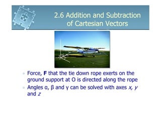6161103 2.6 addition and subtraction of cartesian vectors | PDF