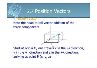 6161103 2.7 position vectors | PDF | Physics | Science
