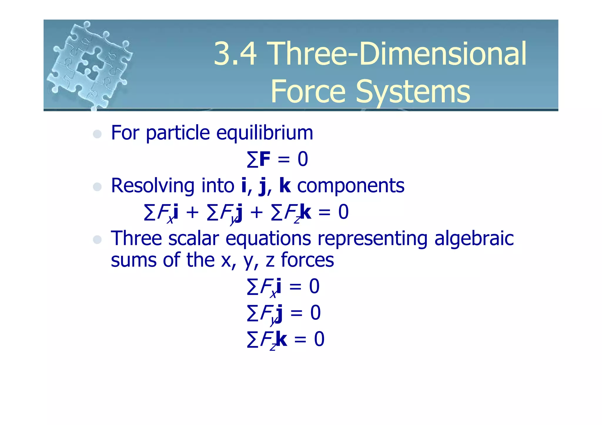 6161103 3 4 Three Dimensional Force Systems Pdf