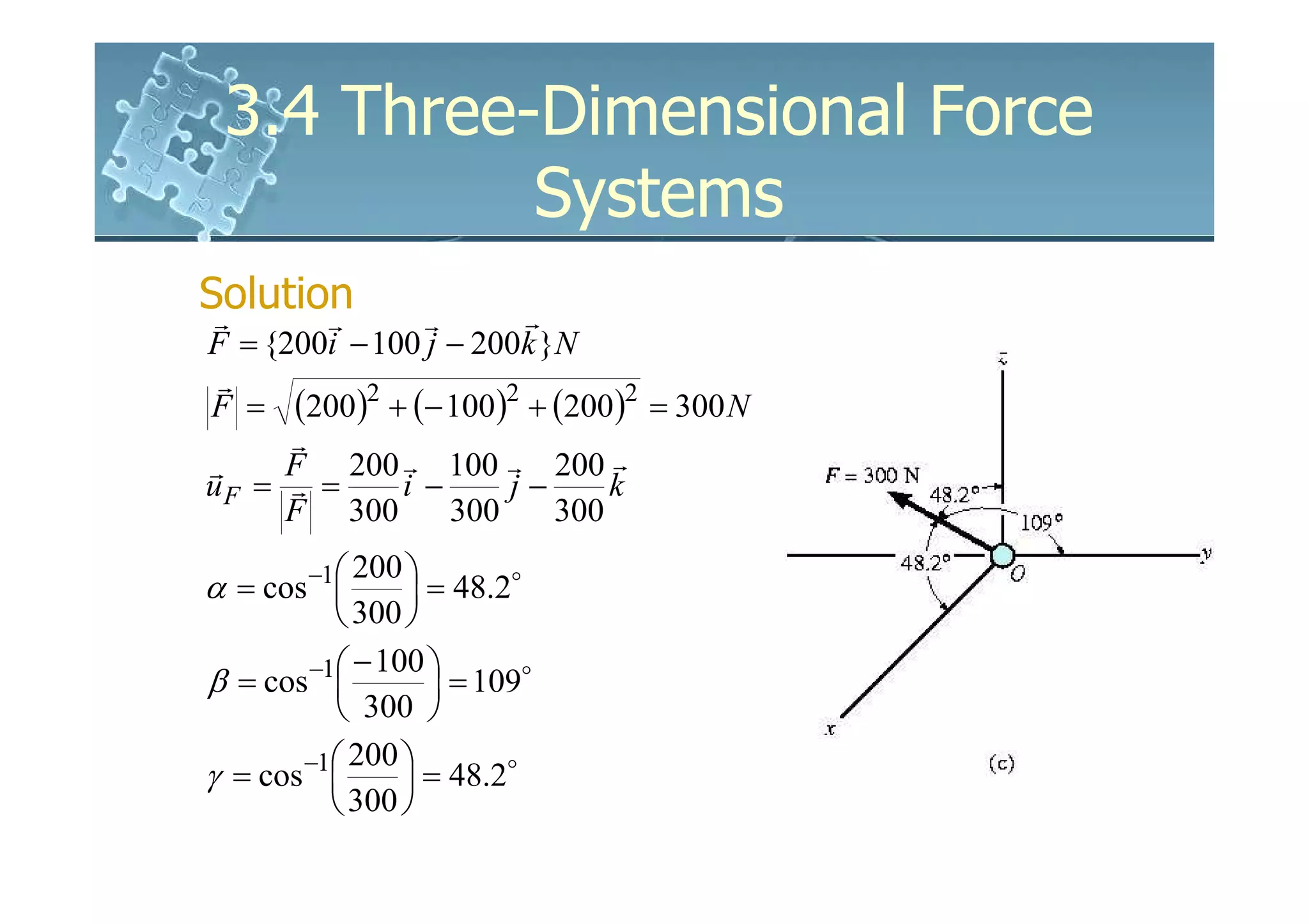 6161103 3.4 three dimensional force systems | PDF