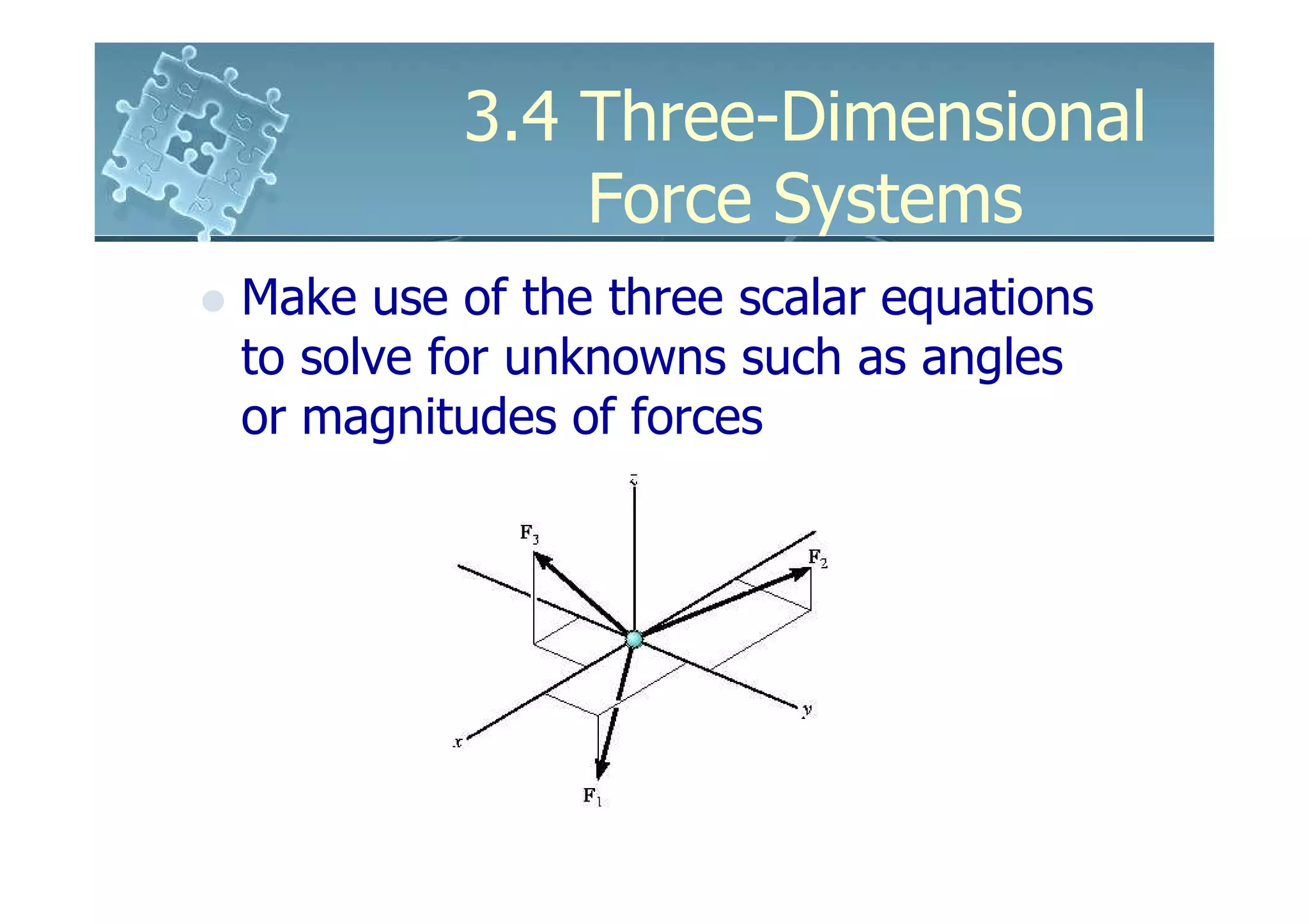 6161103 3.4 three dimensional force systems | PDF