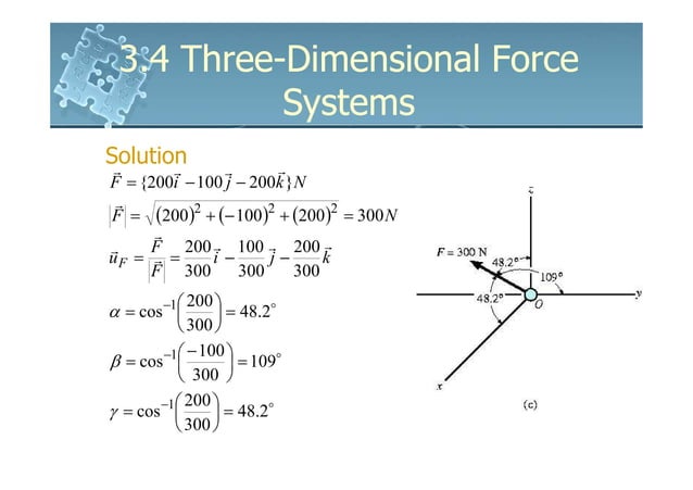 6161103 3.4 three dimensional force systems | PDF