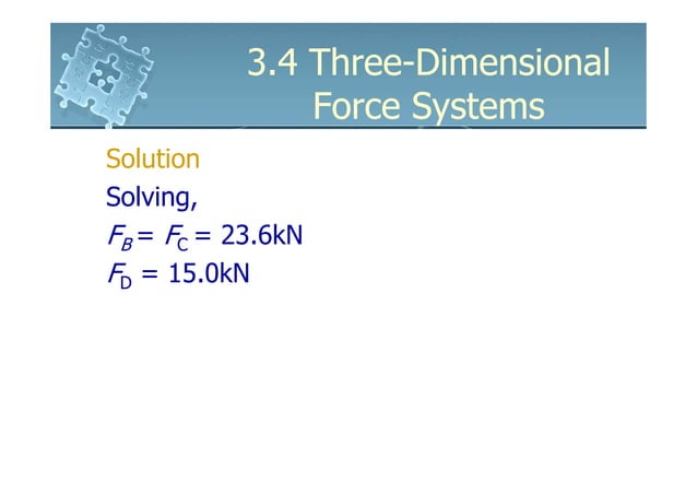 6161103 3.4 three dimensional force systems | PDF