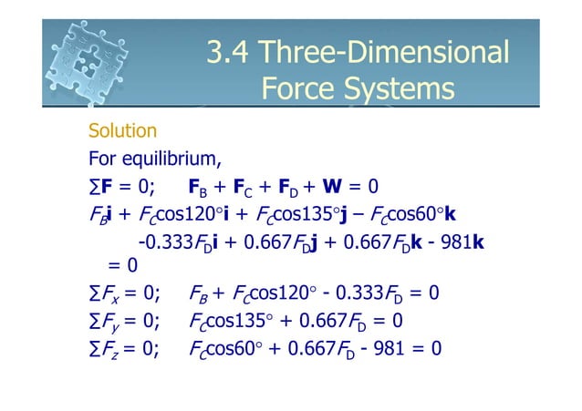 6161103 3.4 three dimensional force systems | PDF