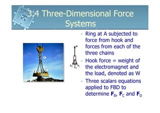 6161103 3.4 three dimensional force systems | PDF