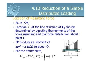 6161103 4.10 reduction of a simple distributed loading | PDF