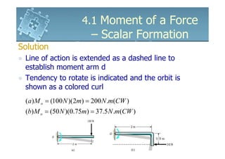 6161103 4.1 moment of a force – scalar formation | PDF | Physics | Science