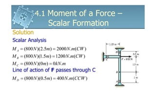 6161103 4.1 moment of a force – scalar formation | PDF | Physics | Science