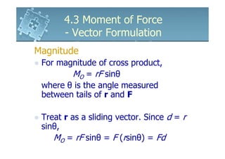 6161103 4.3 moment of force vector formulation | PPT