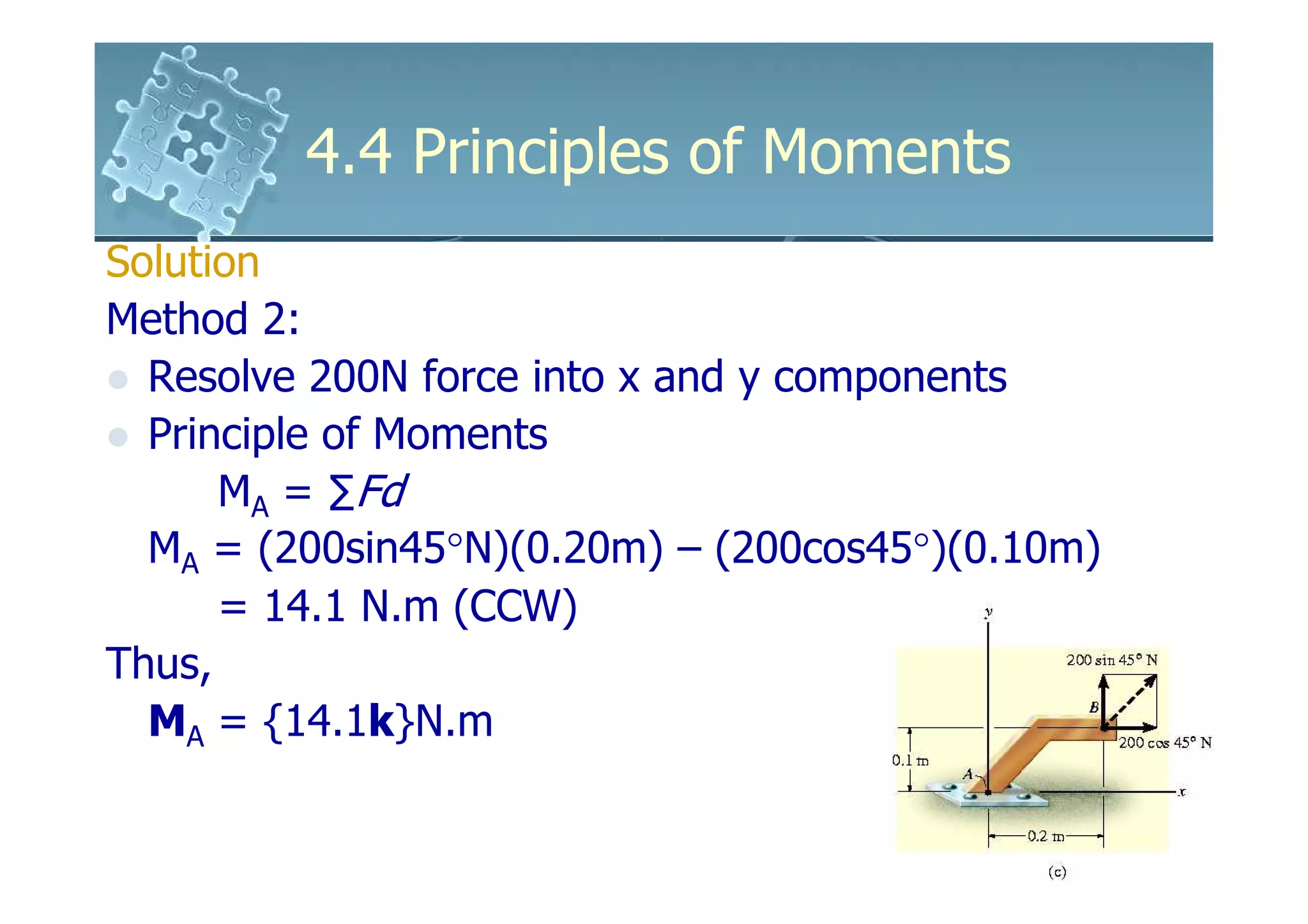 6161103 4.4 principles of moments | PDF