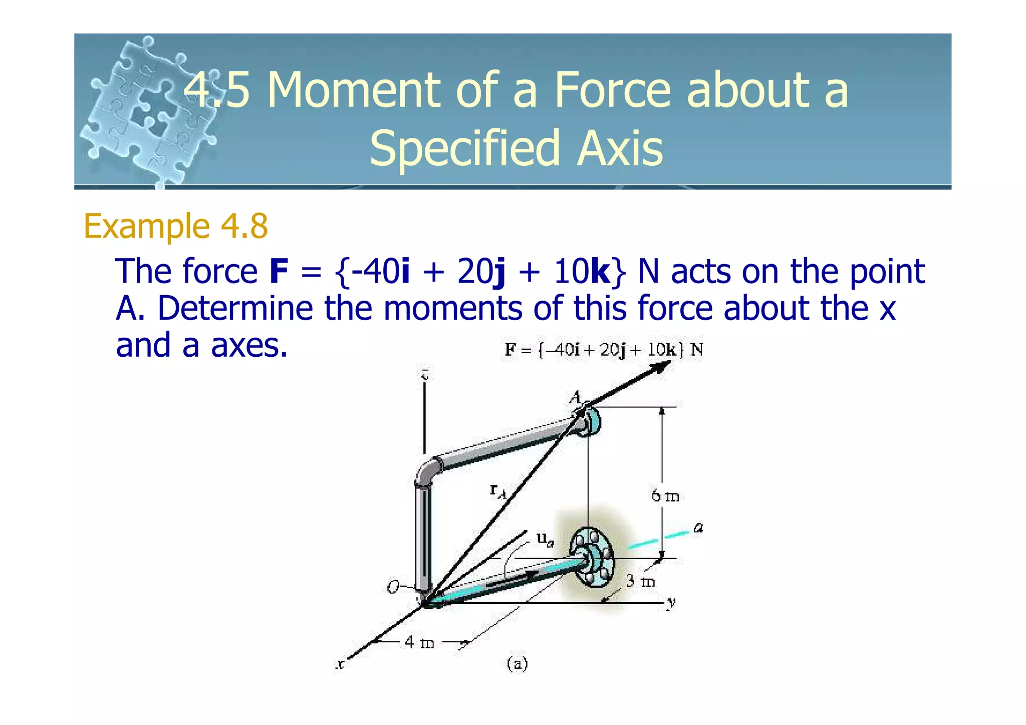 6161103 4.5 moment of a force about a specified axis | PDF | Physics ...