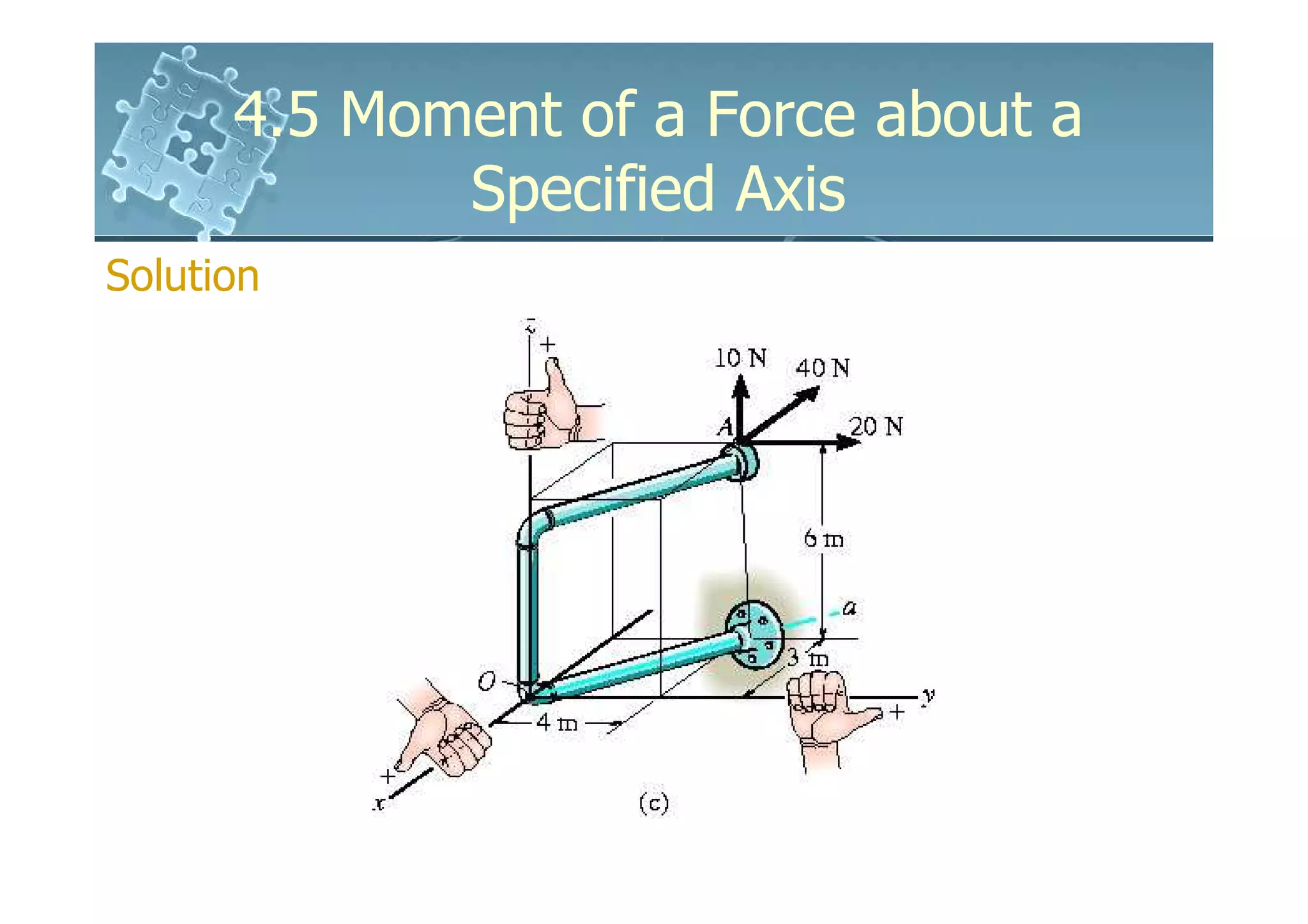 6161103 4.5 moment of a force about a specified axis | PDF | Physics ...