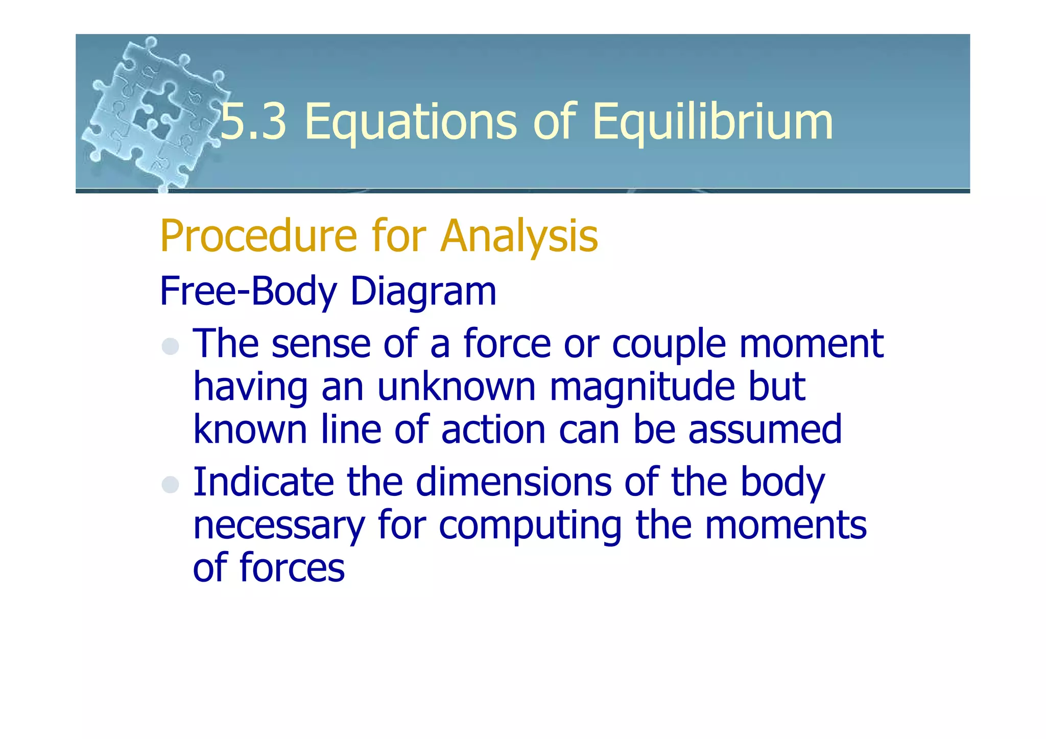 6161103 5.3 equations of equilibrium | PPT