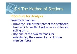 6161103 6.4 the method of sections | PDF | Physics | Science