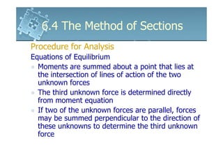 6161103 6.4 the method of sections | PDF | Physics | Science