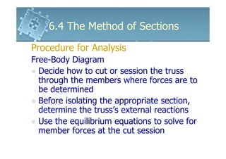 6161103 6.4 the method of sections | PDF