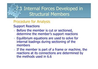 6161103 7.1 internal forces developed in structural members | PDF