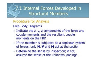 6161103 7.1 internal forces developed in structural members | PDF