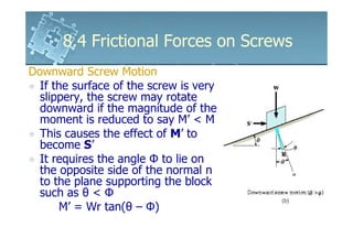 6161103 8.4 frictional forces on screws | PPT