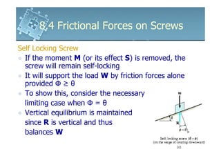 6161103 8.4 frictional forces on screws | PPT