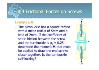 6161103 8.4 frictional forces on screws | PDF