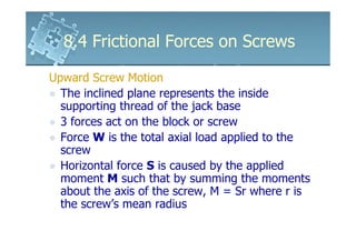 6161103 8.4 frictional forces on screws | PPT