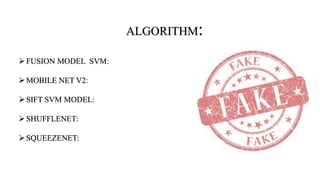 image forgery detection using deep learning | PPTX
