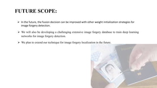 image forgery detection using deep learning | PPTX