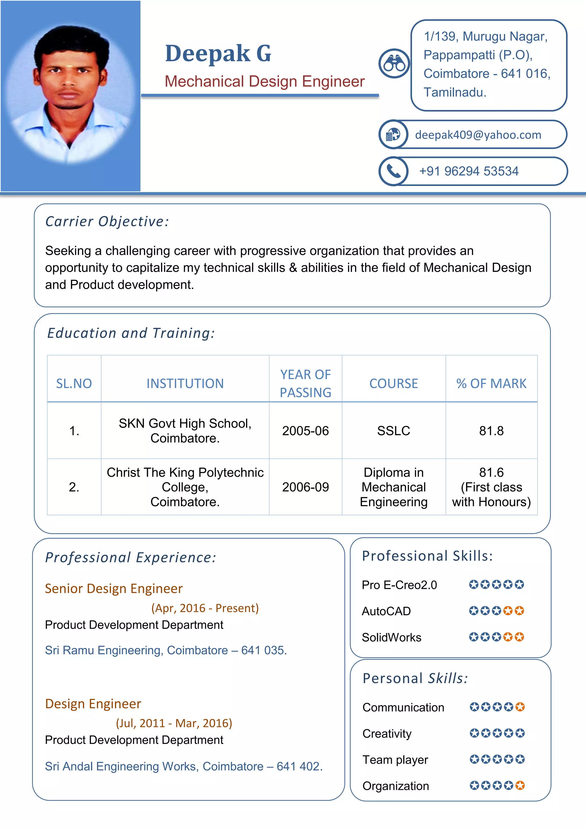 Resume_Deepak409_R05 | PDF