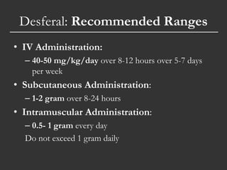 Desferal Subcutaneous