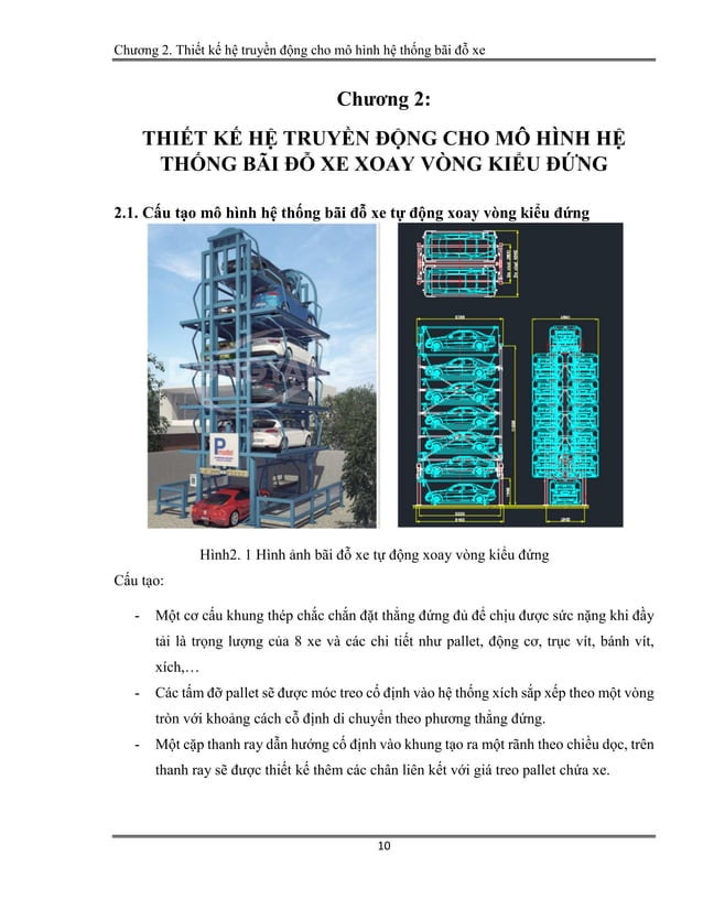 ĐỀ TÀI: THIẾT KẾ ĐIỀU KHIỂN HỆ THỐNG MÔ HÌNH BÃI ĐỖ XE THÔNG MINH XOAY VÒNG KIỂU ĐỨNG | PDF