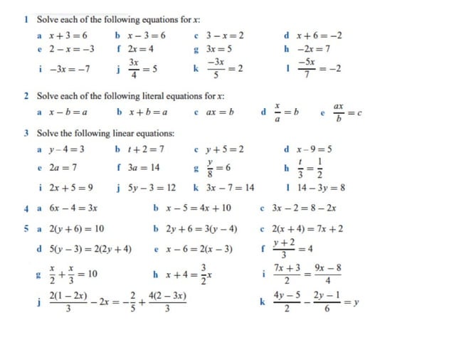 Linear Equations | PPT