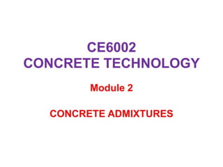 Concrete Technology | PPT