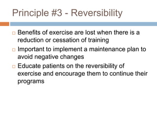 Work - Training and Exercise Prescriptions | PPT