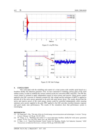 Direct Power Control of Brushless Doubly-fed Induction Generator Used in Wind Energy Conversion ...