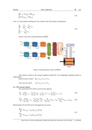 Direct Power Control of Brushless Doubly-fed Induction Generator Used in Wind Energy Conversion ...