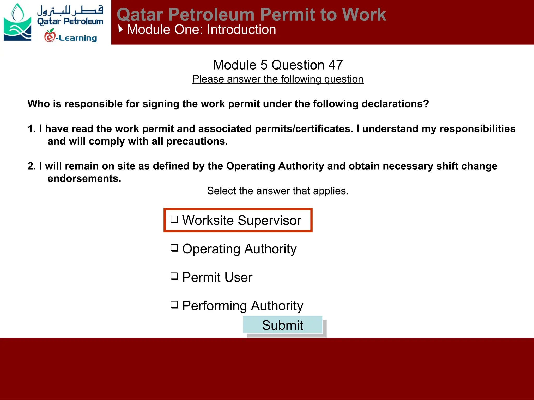 Permit to work course-PTW-Questionare.pdf