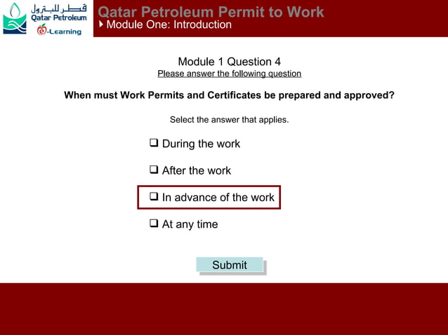 Permit to work course-PTW-Questionare.pdf | Resume Writing and Advice ...