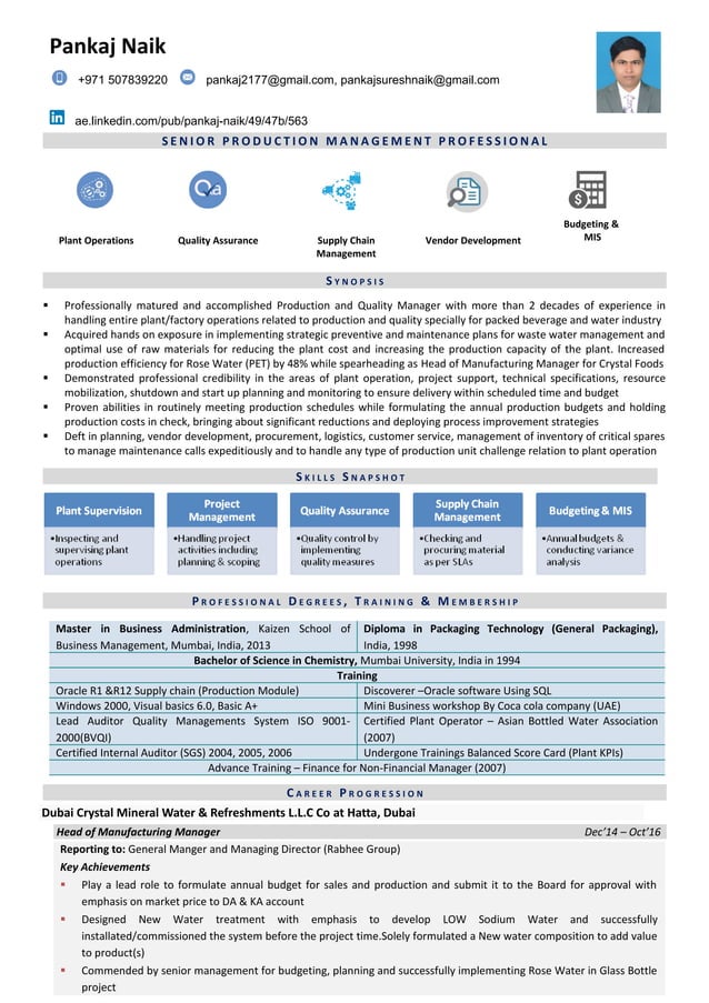 Pankaj Naik CV new | PDF
