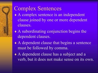 sentence structure | PPT