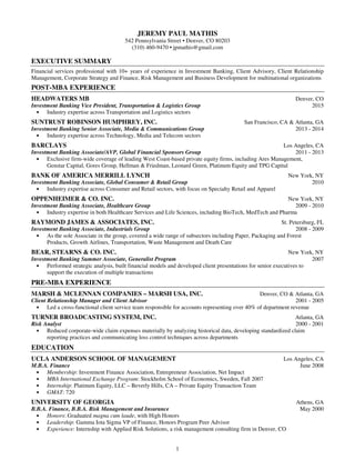 JPMathisResume2016 | PDF