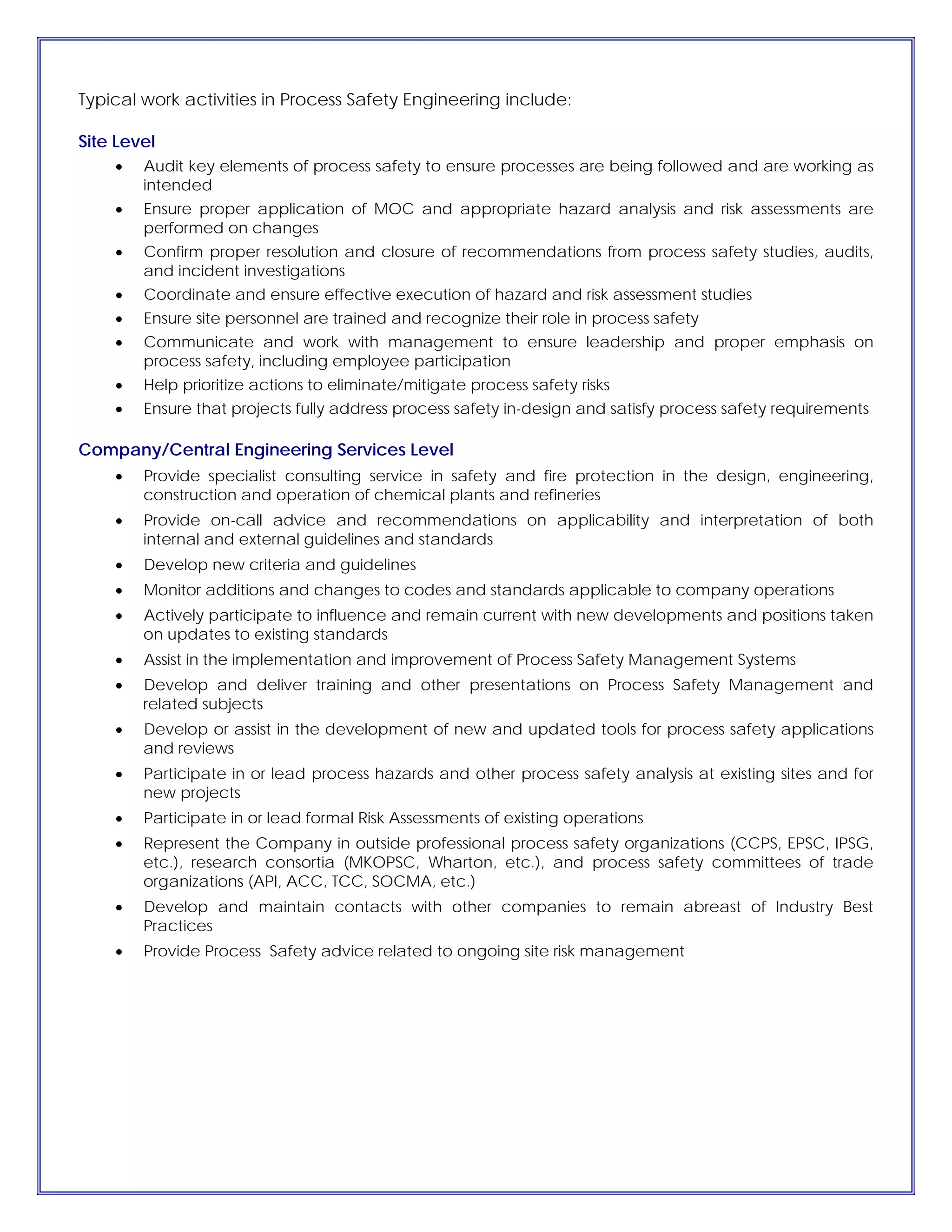 What Is Process Safety Engineering | PDF